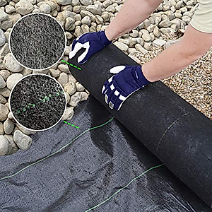 WAENLIR 5.8oz 20 Year Heavy Duty Weed Barrier Landscape Fabric,Premium Durable Weed Blocker Cover,Outdoor Gardening Weed Control Mat 3ft x100ft