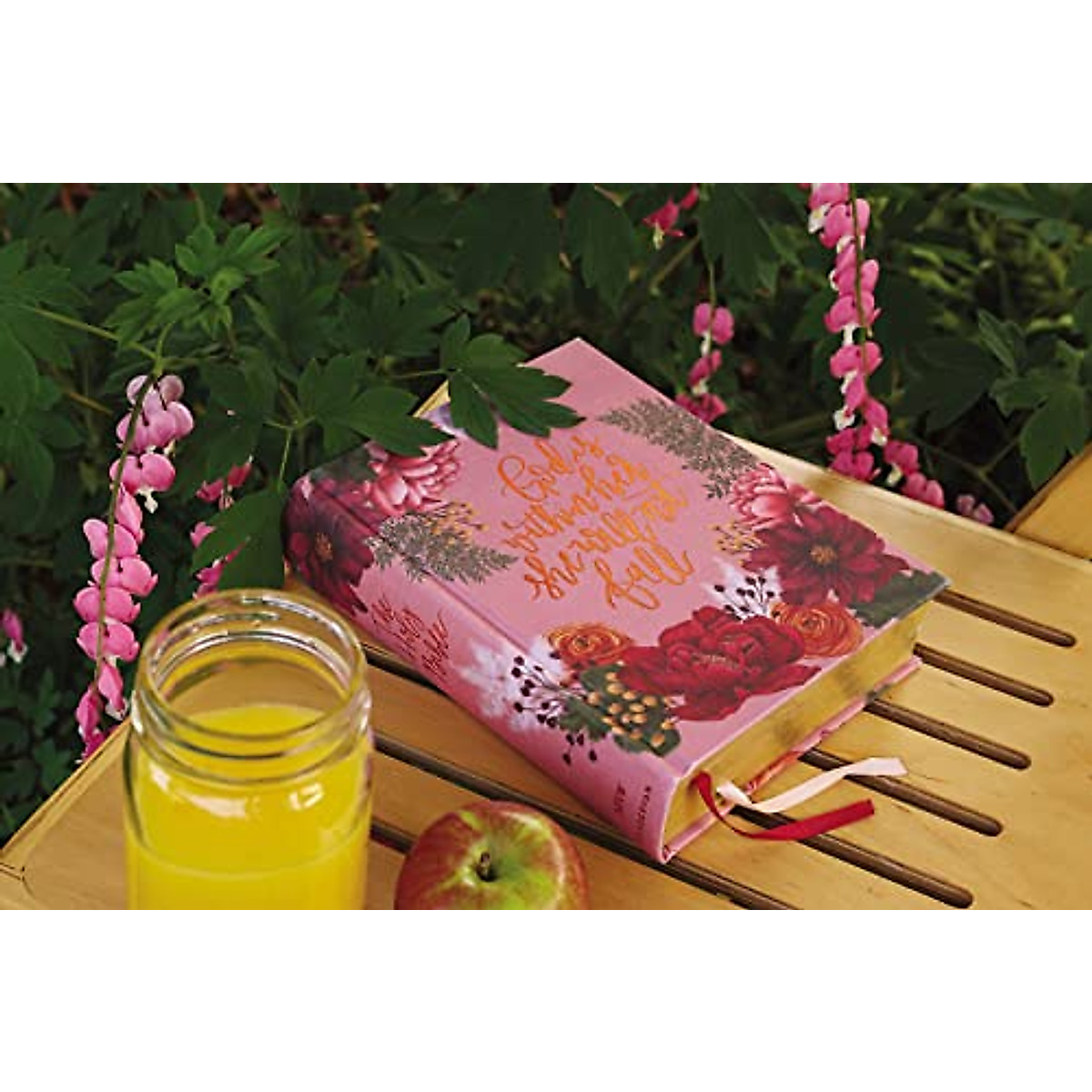 NIV, Artisan Collection Bible, Cloth over Board, Pink Floral, Designed Edges under Gilding, Red Letter, Comfort Print