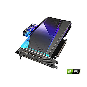GIGABYTE AORUS GeForce RTX 3080 Ti Xtreme WATERFORCE WB 12G Graphics Card, Waterforce Water Block Cooling System, 12GB 384-bit GDDR6X, GV-N308TAORUSX WB-12GD Video Card