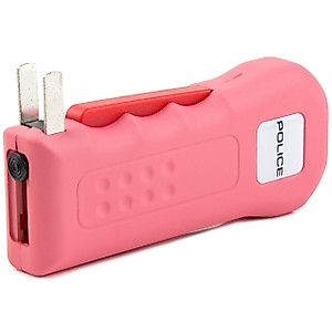 POLICE 512 Stun Gun with LED Flashlight Rechargeable, Pink