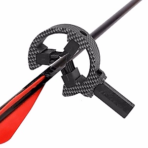 Health Gear Compound Bow Arrow Rest, Universal Brushes Archery Brush Capture Arrow Rest, Arrow Rest Replacement Brushes for Both Left Right Hands Target Hunting Shooting (Carbon