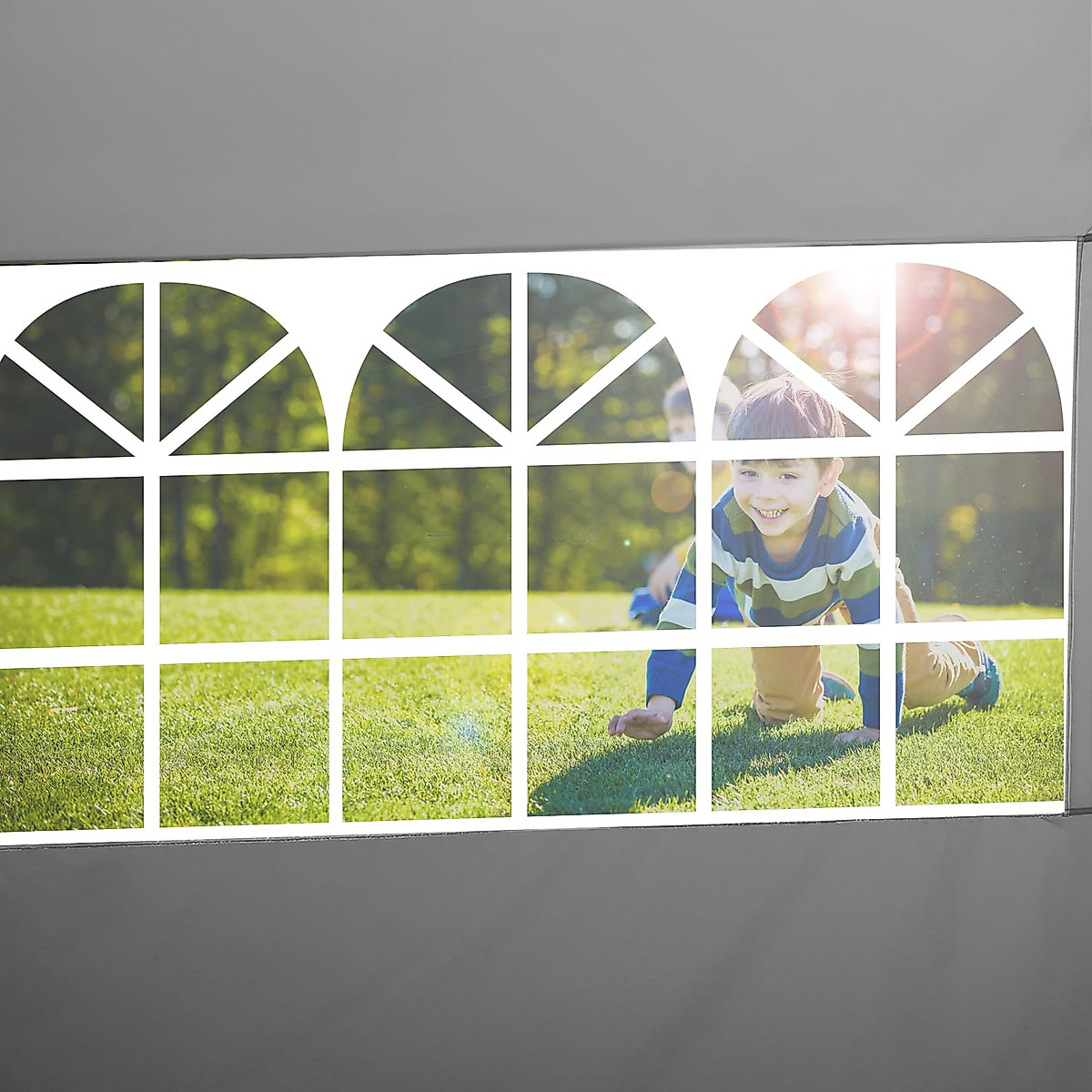 COBIZI 10x20 Heavy Duty Pop up Canopy Tent with 6 sidewalls Easy Up Commercial Outdoor Canopy Wedding Party Tents for Parties All Season Wind & Waterproof Gazebo with Roller Bag,Grey(Frame Thickened)