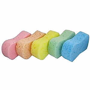 GBSTORE 5 Pcs Assorted Color Car Wash Sponge Set Bone Design Cleaning Polishing Foam Wear-resistant Clean Tools