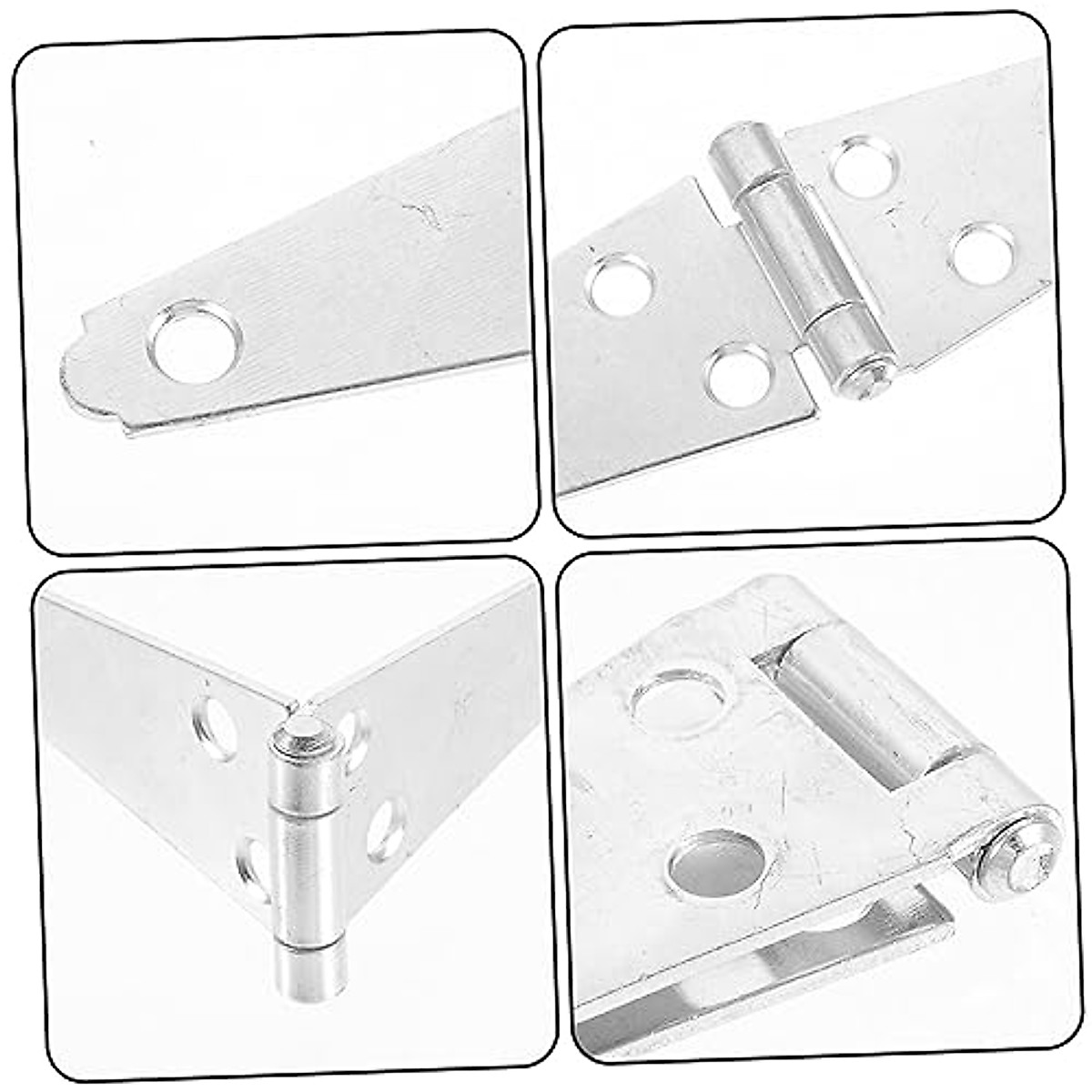 ULTECHNOVO 2pcs T-Hinge Fence Gate Hinges Heavy Strap Hinge Fence Hinges Heavy Duty Strap Hinges Galvanized Strap Hinges Shed Door Hinges Barn Shed Hinges Iron Door Hinges Abs Box Wood Fence