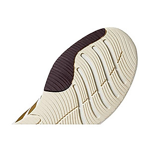 adidas Women's Edge Lux 5 Running Shoe, White/Matte Gold/Shadow Maroon, 7.5