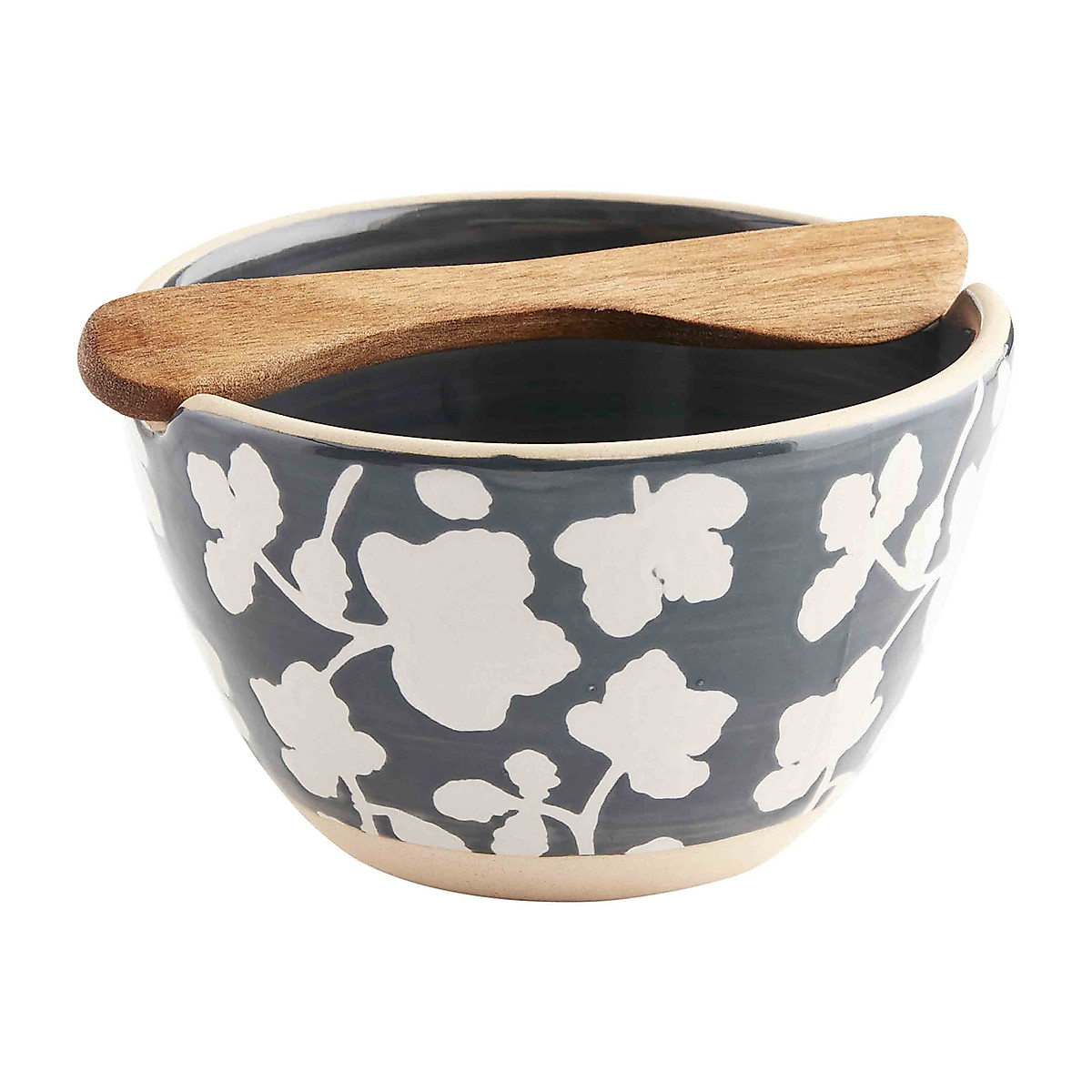 Mud Pie Pinehill Dip Bowl Set, 5.25" x 3.25", Blue