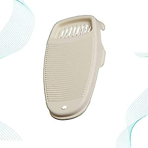 Cabilock Washing Clothes Board Laundry Washboard: Khaki Non Slip Thicken Laundry Cleaning Board Hand Manual Clothes Washing Tool for Home School 44×24cm