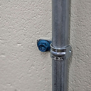 TorqueMaster Star Drive Hex Washer Head Masonry Screws, 100 Pieces with Drill Bit - 5/16" x 4" Concrete Masonry Screws, Rust Resistant High Strength Hex Head Screws and Drill Bit