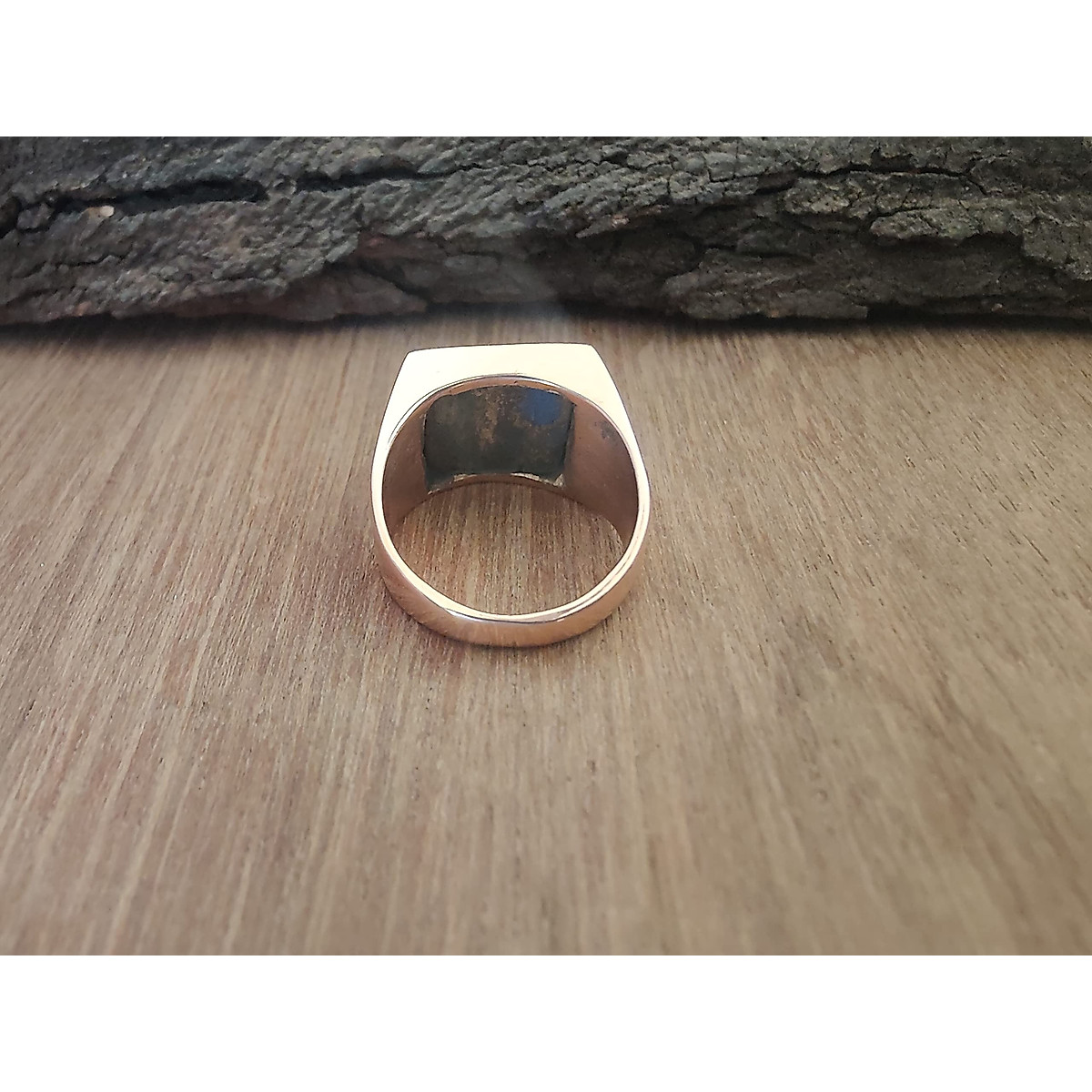 Azurite Malachite Ring, Signet Bohemian Ring, Rings for Men Women, Boho Ring, 925 Solid Sterling Silver Ring, Azurite Gemstone Ring, Statement Ring, Gift for Partner (925 Solid Silver, 11.50)