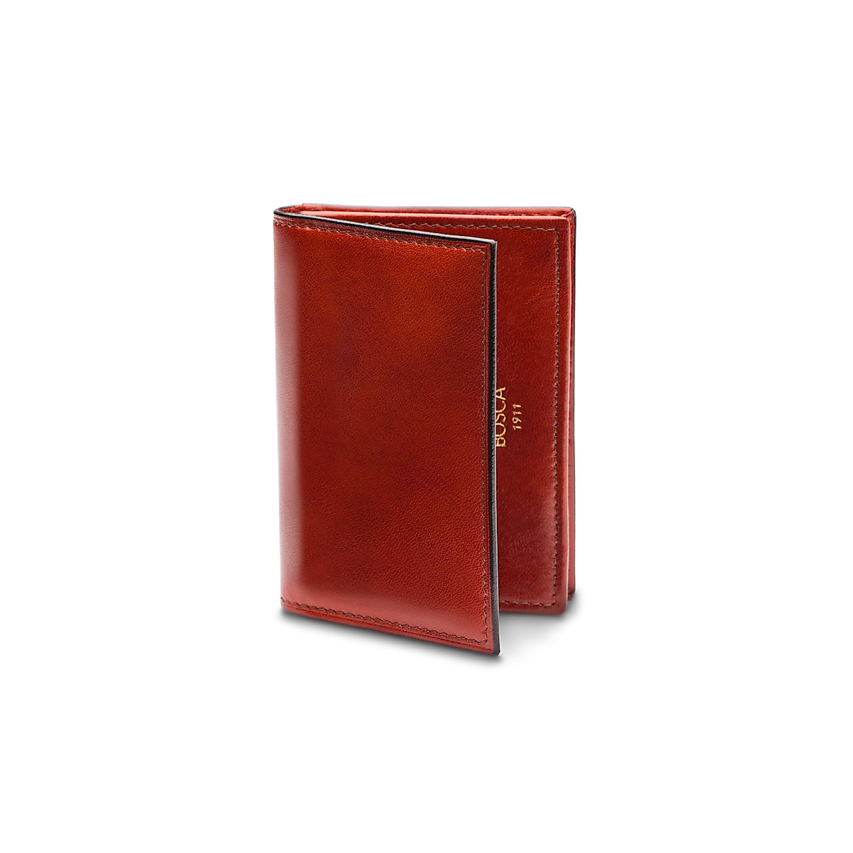 Bosca Men's Old Leather Collection - Gusseted Card Case (Cognac)