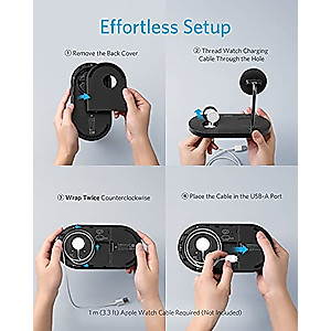 Anker Wireless Charging Station & 20W Charger, 533 Magnetic Wireless Charger (3-in-1 Stand), 5ft USB-C Cable, For iPhone 14 Series, AirPods 3/2/Pro, Apple Watch 1-6 (Watch Cable Not Included)