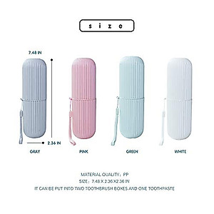 Travel Toothbrush Holder Case Set Kids Women Men Portable Toothbrush Case Travel Container Toothbrush Holders With Picking Sling Gargle Cup Toothbrush Protector Storage Traveling Camping Business Trip