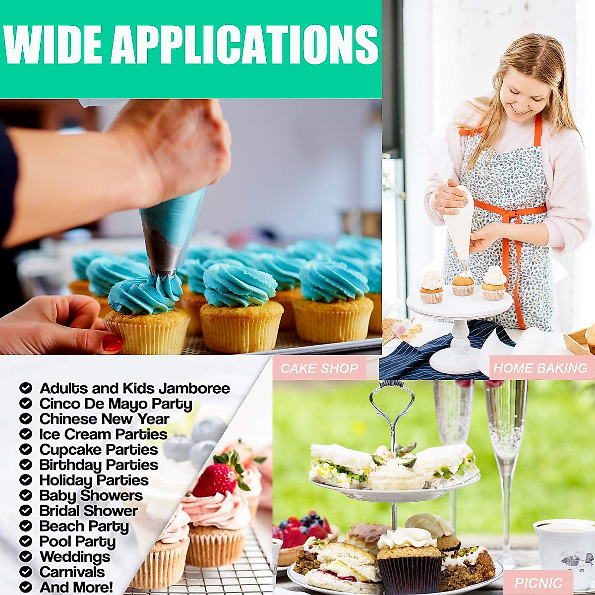 Meygajoe 2023 Update Individual Cupcake Containers, Single Compartment Clear Disposable Cupcake Carrier Holder Box With Lid - Stackable - Deep Dome - Clear Plastic - BPA-Free- (Pack of 25)