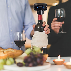 Ataller Electric Wine Stopper, Automatic Vacuum Wine Saver, Electric Smart Wine Stopper, Reusable Bottle Sealer & Wine Preservation System - Wine Accessories Gifts