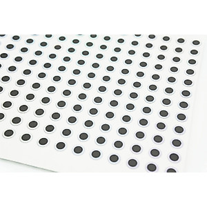 2MM-20MM Fishing Lure Eye 2D Flat Eye Fishing Eyes 2D Holographic Lure Eyes Making Fly Tying Fake Fish Eyes DIY Lifelike Realistic Artificial Holographic Fake Eyes (5MM-500PCS)