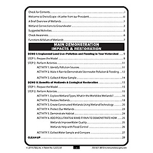 Ecological Restoration Hands-on Watershed Model (Flooding and Wetlands)
