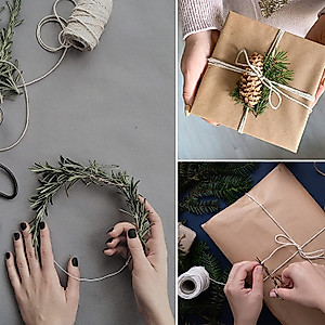 XKDOUS 476ft Butchers Twine, 100% Cotton Food Safe Cooking Twine Kitchen Twine String, 2mm Natural White Butcher Twine for Meat and Roasting, Trussing Poultry, Bakes Twine & Crafting