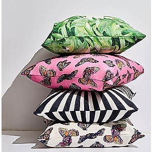 Cebo Decor Decorative Pillow Pura Vida Rose 20" 20 Pillow | Zipper Pillowcase Looks Beautiful for Home | Made with Faux Linen, Stuffed Feather, & 100% Polyester Pillow Case