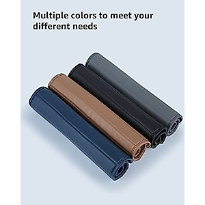 UIIU Full Body Massage Chair Back Cushion Quilted Leather Lumbar Cushion Zero Gravity Massage Chair Back Protect Cushion to Ease Strength of Shiatsu Massage 20.5x16.9Inch Gray