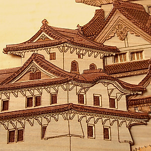 KINOWA Wooden Art Kit Kiharie Himeji Castle Made in Japan