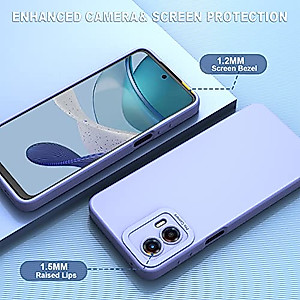 Compatible with Moto G 5G 2023/2024 Case: Liquid Silicon Protective Military Grade Armor G 5G Case,Heavy Duty Protection Phone Cases for g 5G (Violet, Compatible with Moto g 5g 2023)
