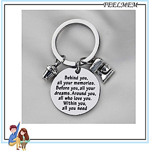 FEELMEM Baker Gift Culinary Student Gifts Culinary School Graduation Gift Behind You All Your Memories Before You All Your Dreams Keychain Baking Jewelry Bake Lover Gift Pastry Chef Gift