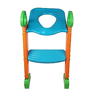 Potty Training Seat with Step Stool for Kids, GPCT Toddler Toilet Seat for Boys,Girls,Baby W/Ladder. Sturdy, 3-in-1 Comfortable, Safe, Built in Non-Slip Steps W/Anti-Slip Pads