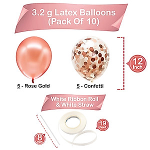 KatchOn, Rose Gold 1 Balloon for First Birthday - 40 Inch | One Balloon for First Birthday Balloons | First Birthday Decorations for Girl | Rose Gold Number 1 Balloons for 1st Birthday Girl Decoration