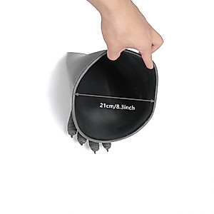 HOLDWIN Heavy Duty Sandblasting Gloves 24.8" Rubber Gloves for Sandblaster Protective Safety Work Black Striped Gloves