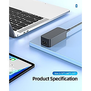 45W AC Charger Fit for HP Model 14-fq0013dx 15-dw2025od 15-dw2025cl 15-dw2008ca 15-dw2065st 15-dw2063st 15-dw2037wm 15-dw3025od 15-dw3002np 15-dw3056cl Laptop Power Supply Cord