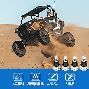 7061220 Upper and Lower Front Ball Joint Compatible with Polaris RZR 570 800 900 All Models Ranger Sportsman Scrambler Replace 7061187 7081505 7081580 7081666 7081924 42-1037