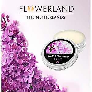 Flowerland Solid Perfume - Portable Pocket Balm Perfume Perfect for Travel Use - Natural Fragrance Parfum for Men and Women - Natural & Vegan - Lilac (30ml)