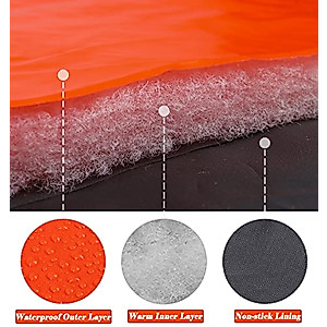 DoggieKit Dog Winter Coats,Waterproof Cozy Dogs Coat for Cold Weather, Zip Up Pet Warm Jacket with Harness and D-Ring,Windproof Dog Clothes Apparel for Small Medium Large Dogs