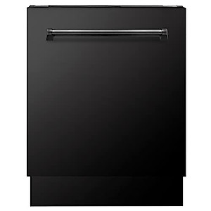 24" Top Control Tall Tub Dishwasher in Custom Panel Ready with Stainless Steel Tub and 3rd Rack (DWV-24) (Black Stainless Steel)