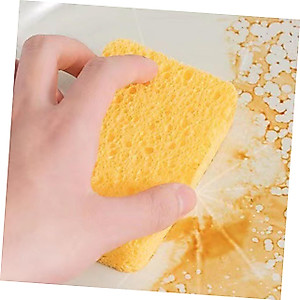 Mobestech 10Pcs Desk Cleaner Ceramics Nubuck Cleaner Cellulose Scrub Sponge rag Tableware Cleaning Supplies no Scratches Sponge Cleaning Brush dishwashing Supplies Clothing