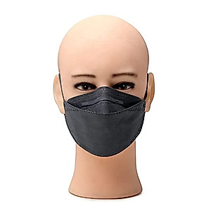 Enokay 50PCS Black KF94 Face_Mask Adults 4-Ply Layer Filter Filtеr Non Woven Fabric Face_Mask (50PCS, Black)