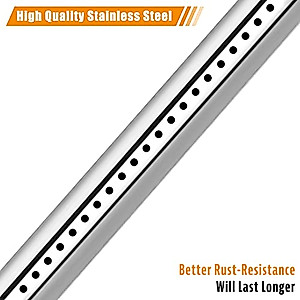 Tbgrepts 60040 Grill Burner Replacement Parts for Weber Q100, Q120, Q1000, Q1200, Baby Q Gas Grill, Compatible with 386001, 386002, 516002, 516001, 51060001, Replacement Part 69957, 41657 60040 45657