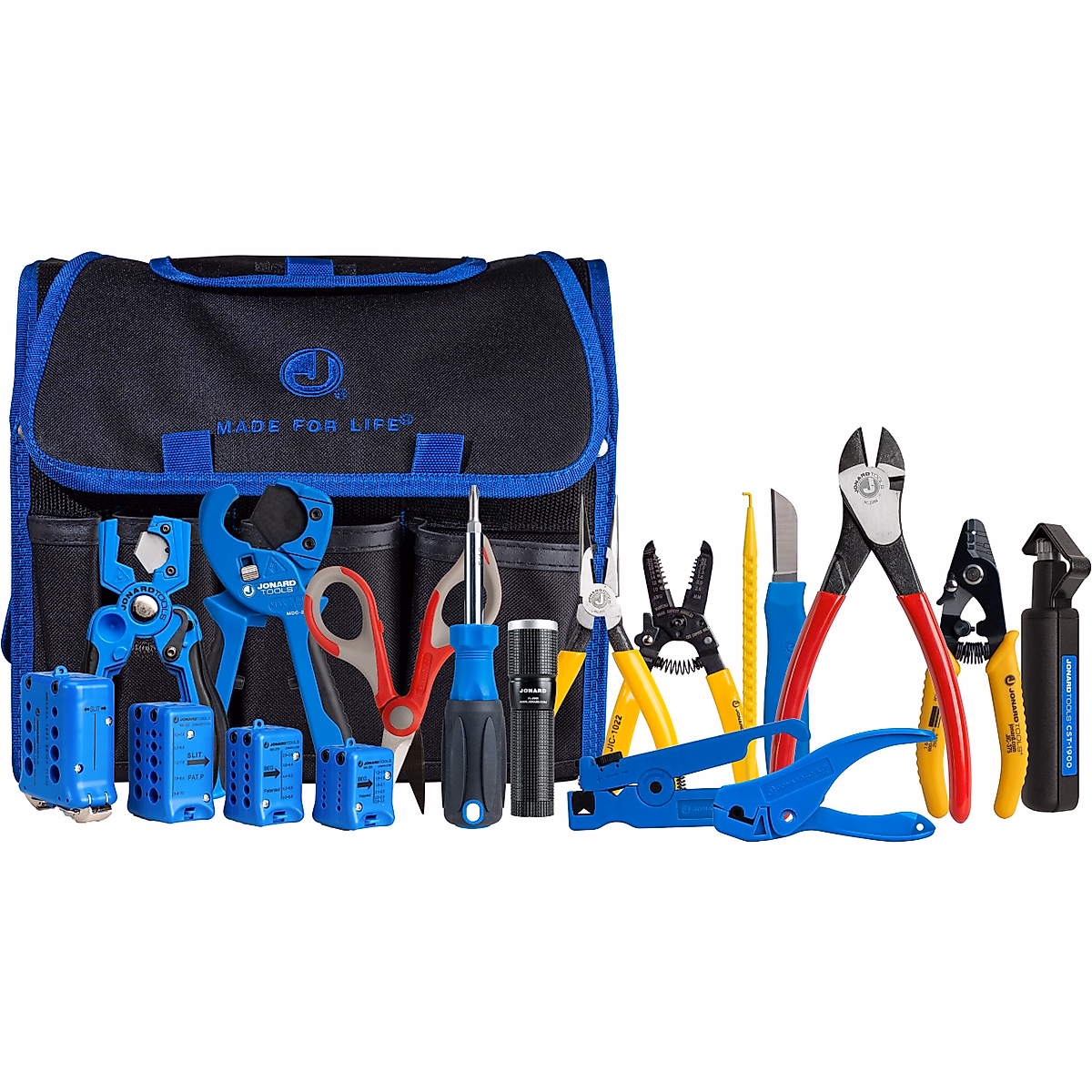 Jonard Tools TK-179 - Advanced Fiber Prep Kit for Slitting, Ringing, Cutting, and Stripping Fiber Optic Cables