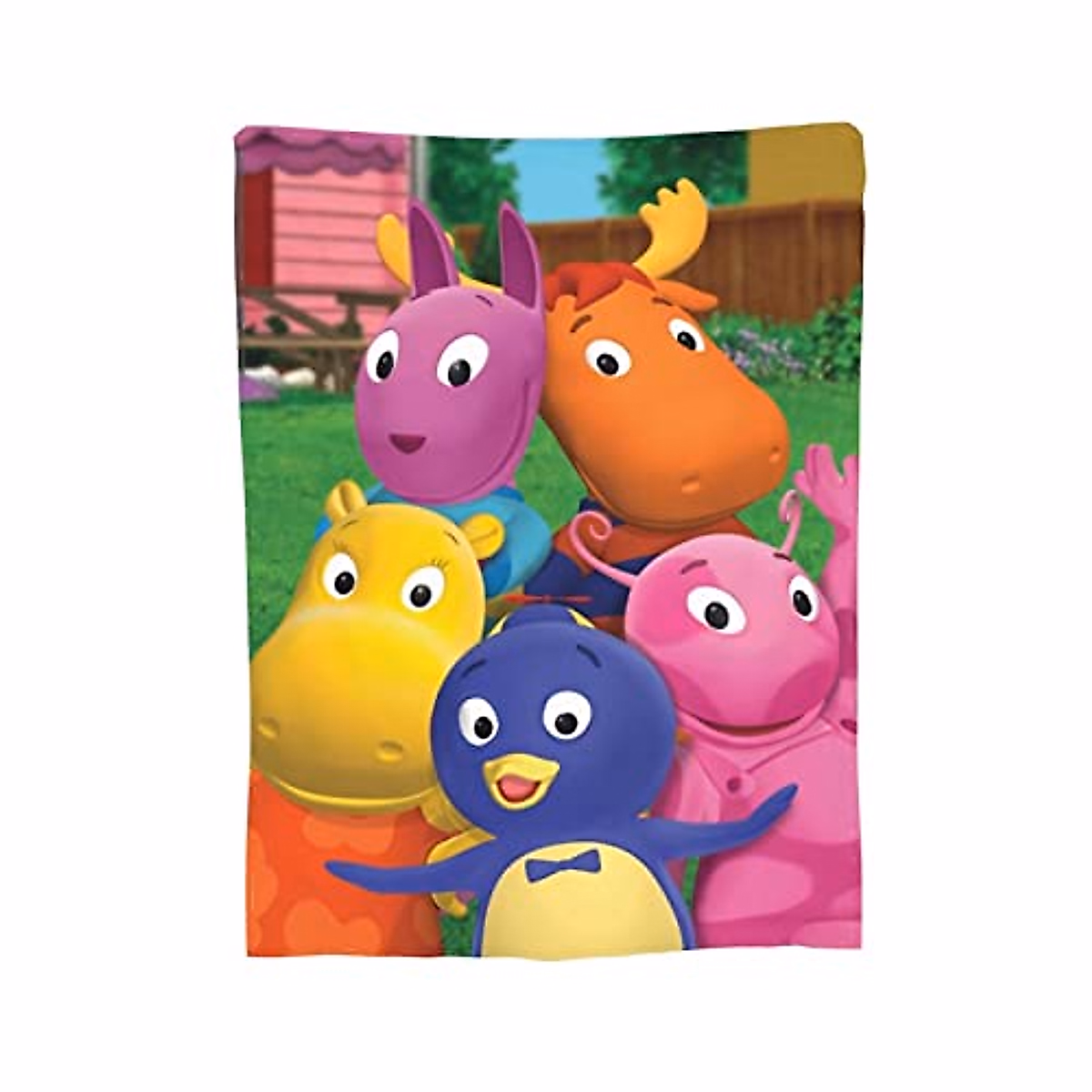 Pobecan The Anime Backyardigans Blanket Throw Blankets Ultra Soft Flannel Lightweight Throws for Couch, Bed,All Seasons Use 50"x40"