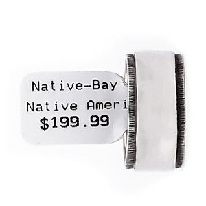 $200Tag Silver Certified Authentic Hopi Native American Wedding Engagement Ring 13222 Made by Loma Siiva