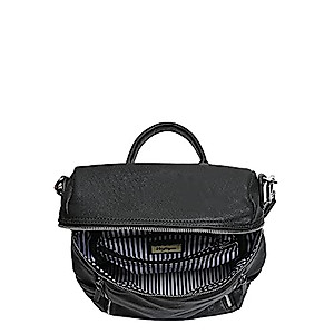 Miztique The Sienna Backpack Purse for Women, Sleek Shoulder Bag, Soft Vegan Leather - Black