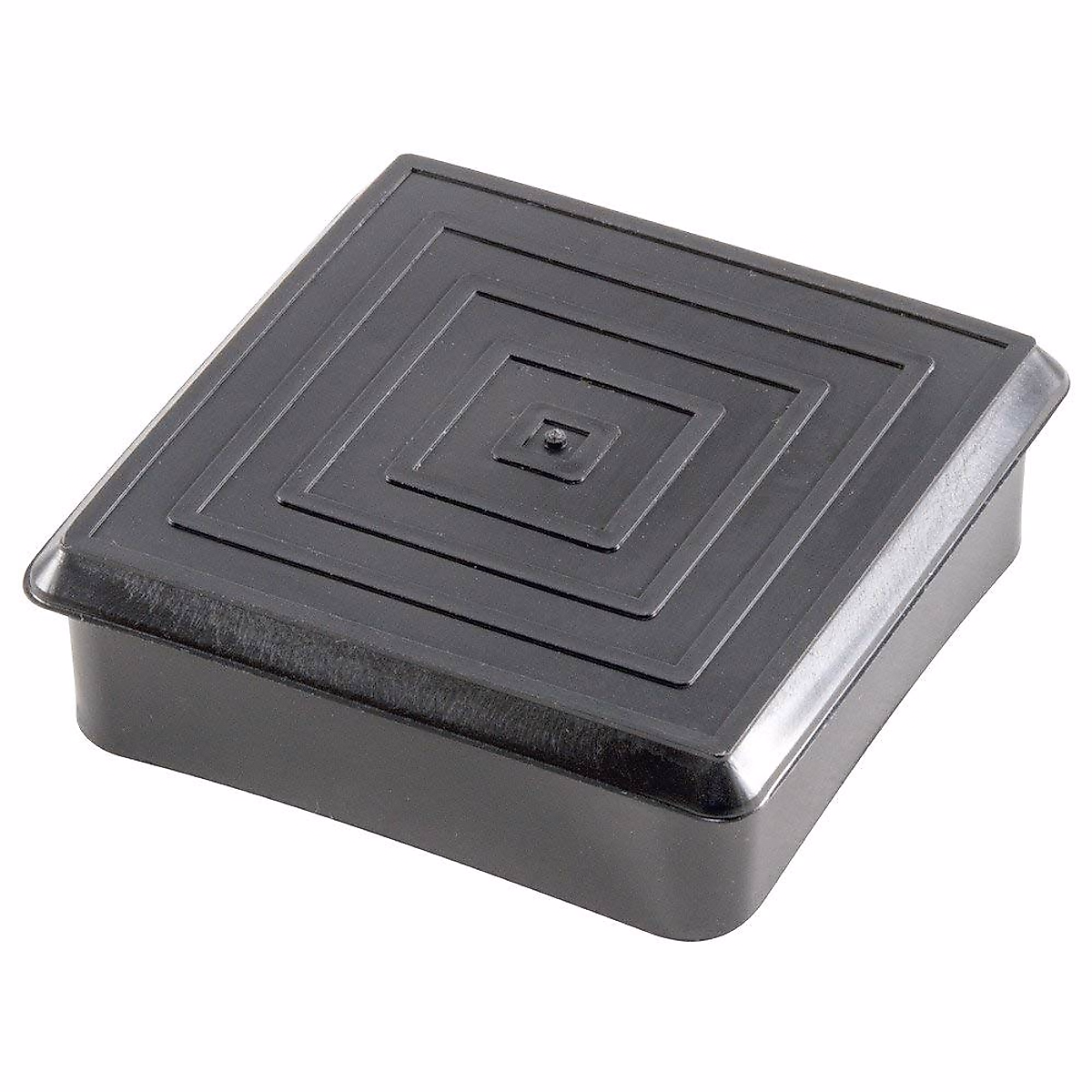 Caplugs 99191588 Plastic Finishing Plug for Square Tubing. FP-244, PE-LD, to Plug Square Tube Size 1.50 to fit .083 (14 Ga.)", Black (Pack of 200)