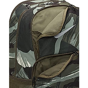 Nike Brasilia X-Large Backpack-9.5 (Medium Olive/Black/Particle Grey, Misc)