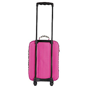 Lillian Vernon Personalized Rolling Luggage for Kids Leopard Spots Design, 5" x 12" x 20"H