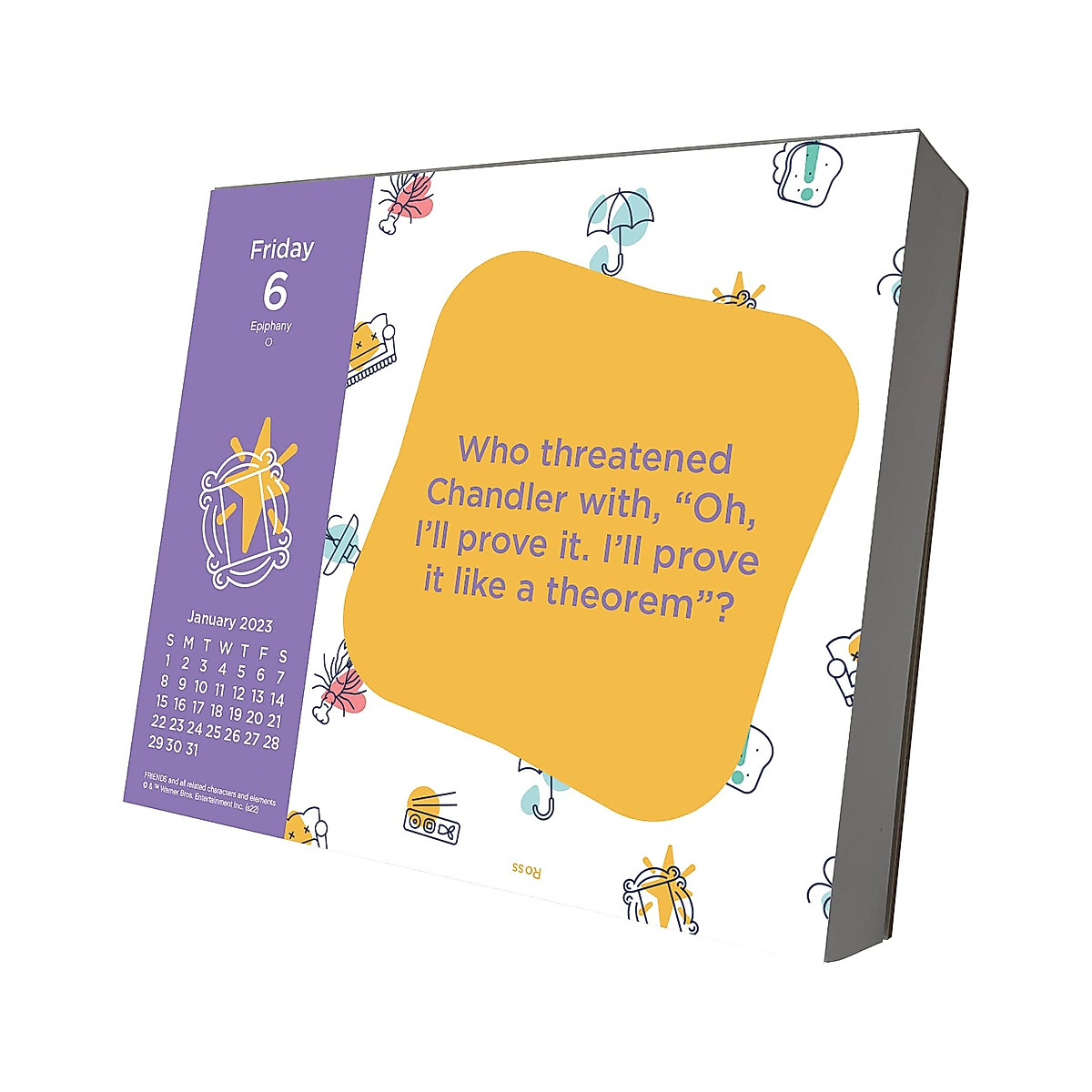 2023 Friends Day-at-a-Time Box Calendar