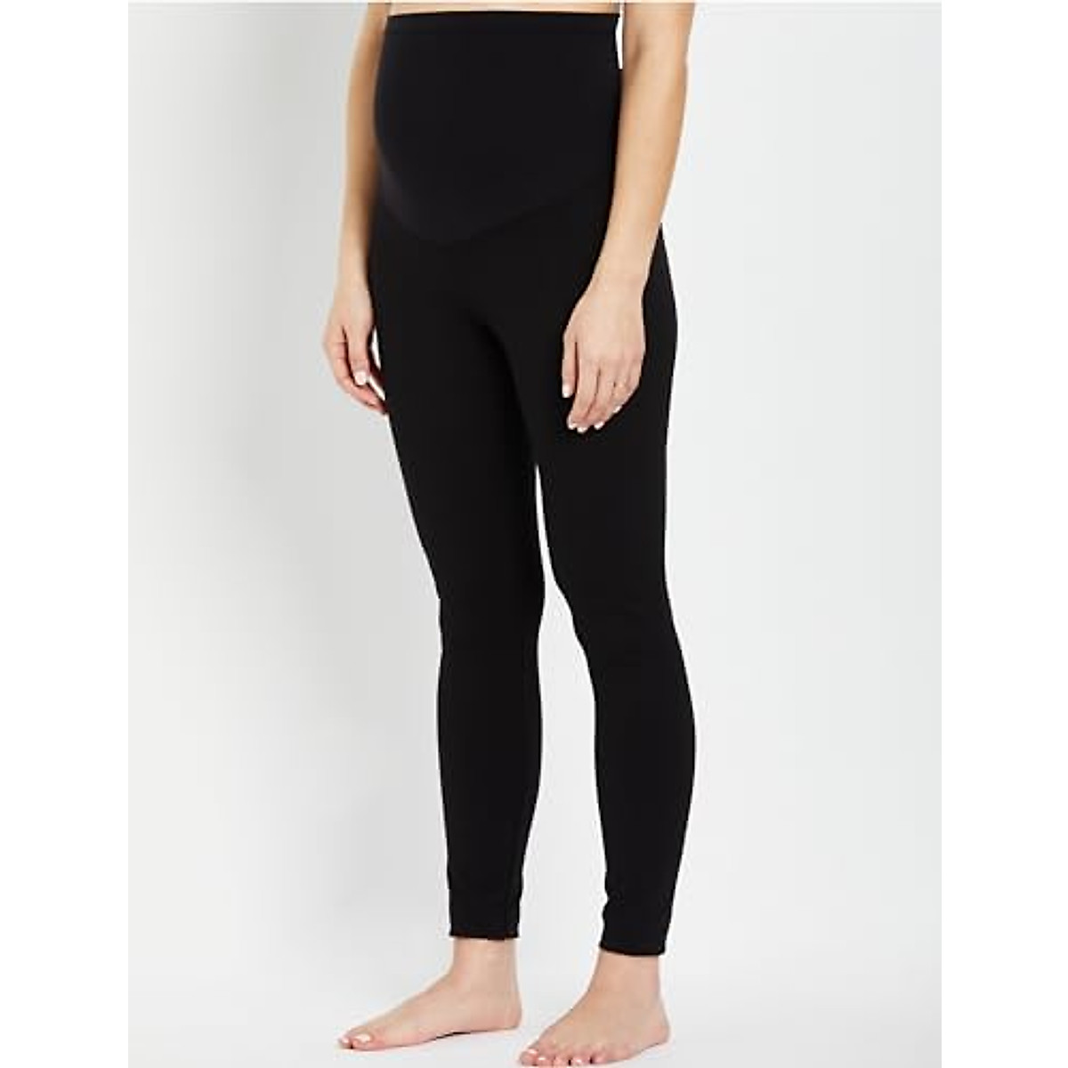 Motherhood Maternity Women's Essential Stretch Full Length Secret Fit Over The Belly Pregnancy Legging, Black, X-Large