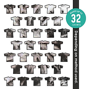 S.E.I Charcoal Tie Dye Kits for Large Groups, Fabric Dye, Large Tie Dye Kit for Big Projects and Fun Activities, 1-Quart-32 Ounces…