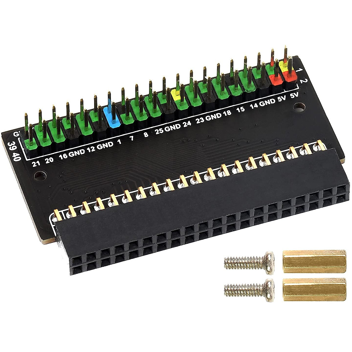 Bicool GPIO Header Adapter for Raspberry Pi 400 Keyboard Computer,Header Expansion,Color-Coded Header,Easy Expansion