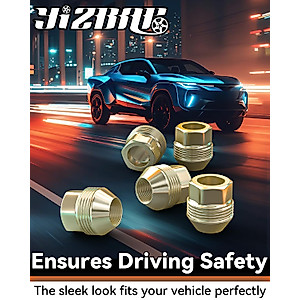 YIZBAP 24PCS 14x1.5 OEM Factory Lug Nuts,1.12" Tall Open End Bulge Acorn M14x1.5 Lug Nuts for Silverado Suburban Express Sierra 1500 Avalanche Escalade