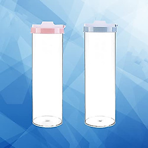 UPKOCH 2pcs Canister Home with Food Noodle and Creative Round for Cereal Kitchen Color Lids Nuts Noodles Dry Containers Canisters Spices Large Assorted Circular Organizer Organization